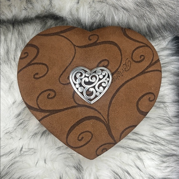 Brighton | Other | Brighton Heartshaped Jewelry Box With Silver Accent ...